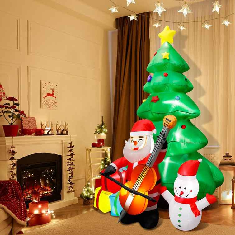 Rubbermaid 7ft Christmas Inflatables Tree Outdoor Christmas Decorations